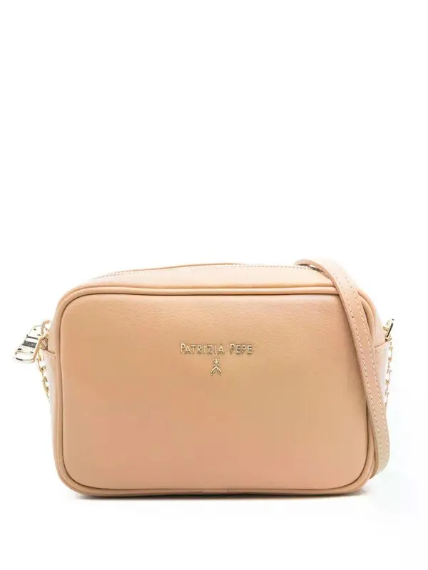 Patrizia Pepe Leather Crossbody Bag - Neutrals
