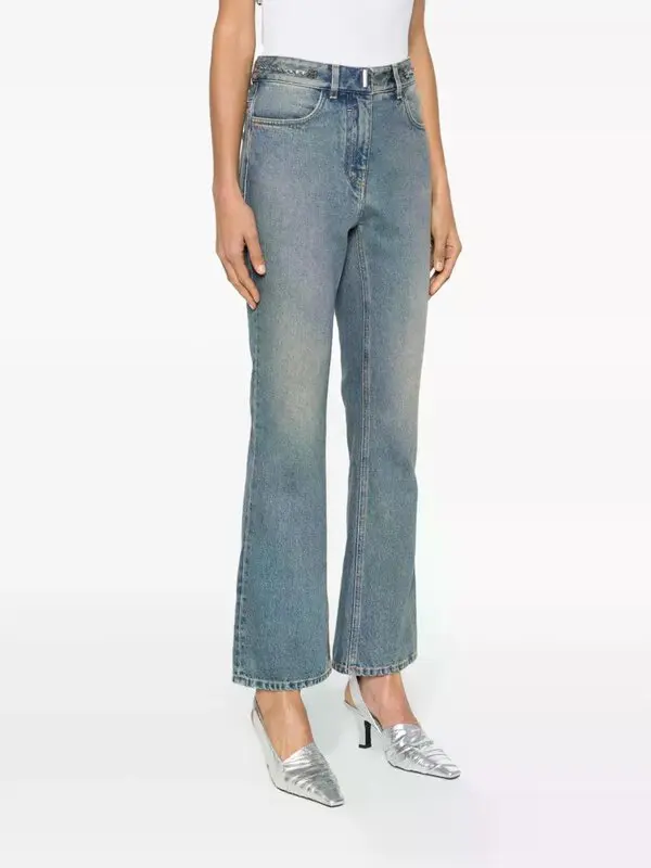 Givenchy 4g-motif Straight-leg Jeans