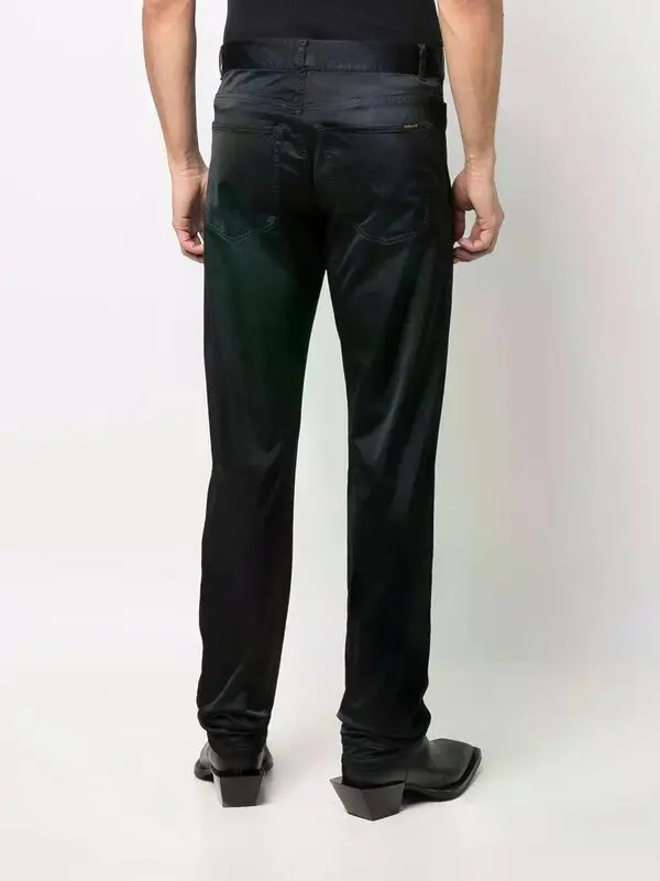 DIESEL® Slim-cut Trousers With Embroidered Logo
