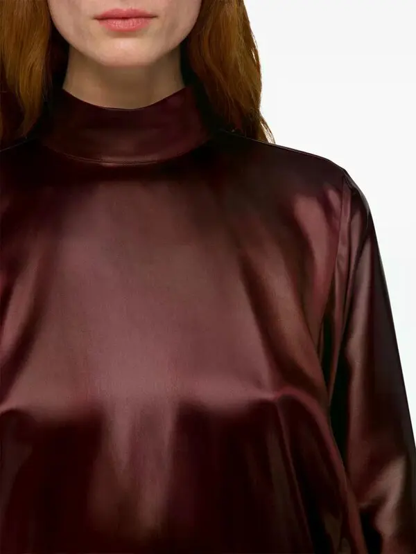 FERRAGAMO High-neck Satin Dress