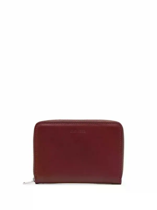JIL SANDER Zip-around Leather Wallet