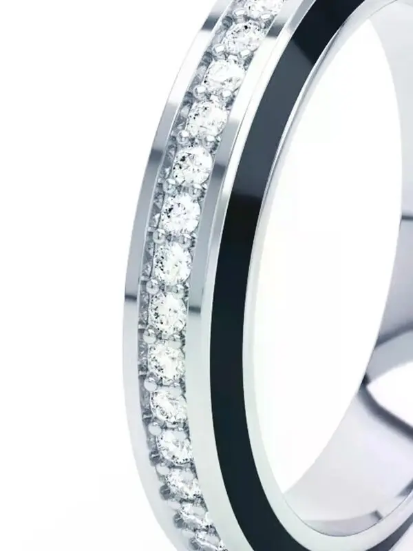 LOEV 18k Recycled White Gold Diamond Eternity Ring