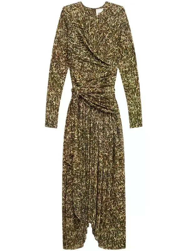 Isabel Marant Étoile Zeidi Leopard Print Dress - Brown