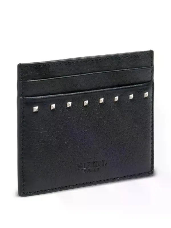 Valentino Garavani Rockstud Leather Card Holder