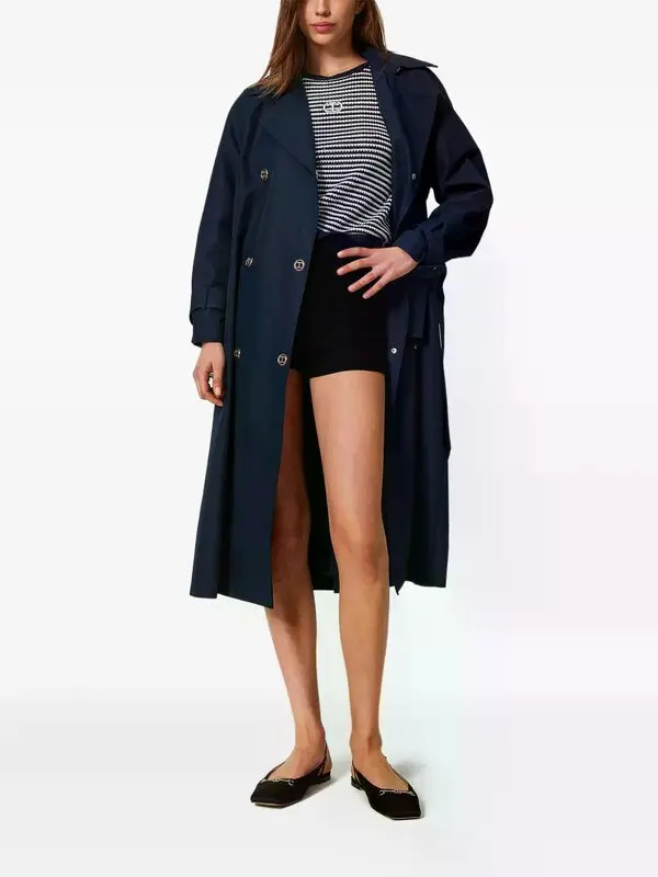TWINSET Twill Trench Coat