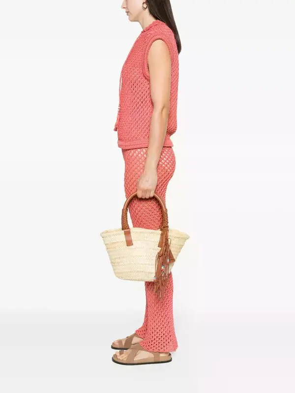 Alanui Small Icon Palm Leaf Tote Bag