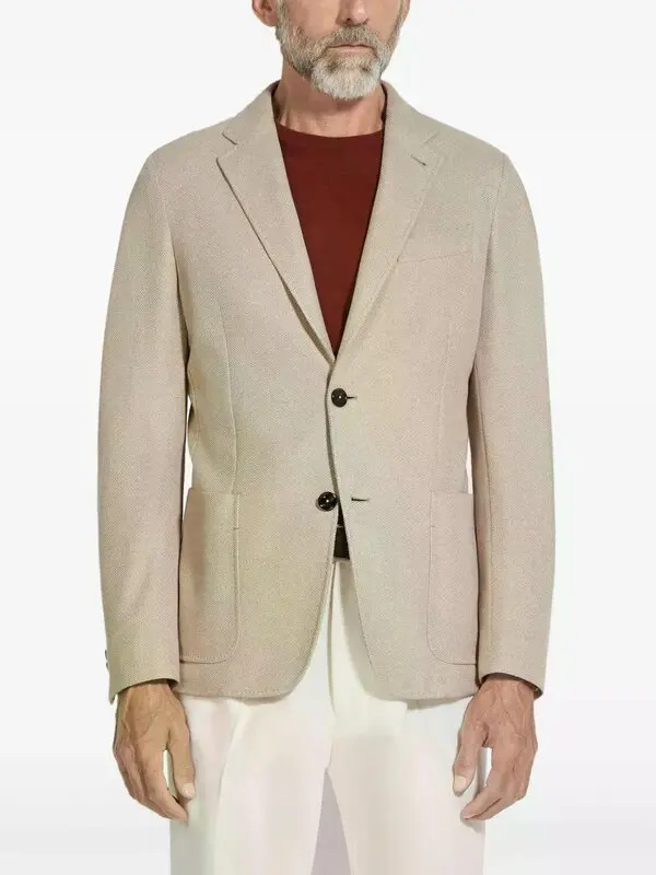 Zegna Notch-lapel Cotton Blazer
