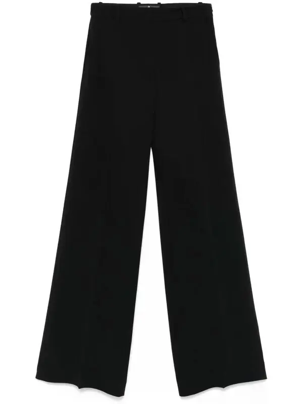 Ermanno Scervino Cady Wide-leg Trousers - Black