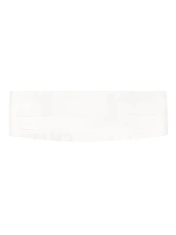 Stella McCartney Pleated Satin Belt - Neutrals