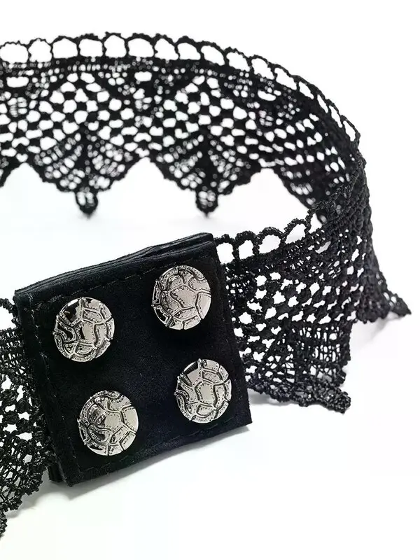 MANOKHI Lace Choker Necklace - Black
