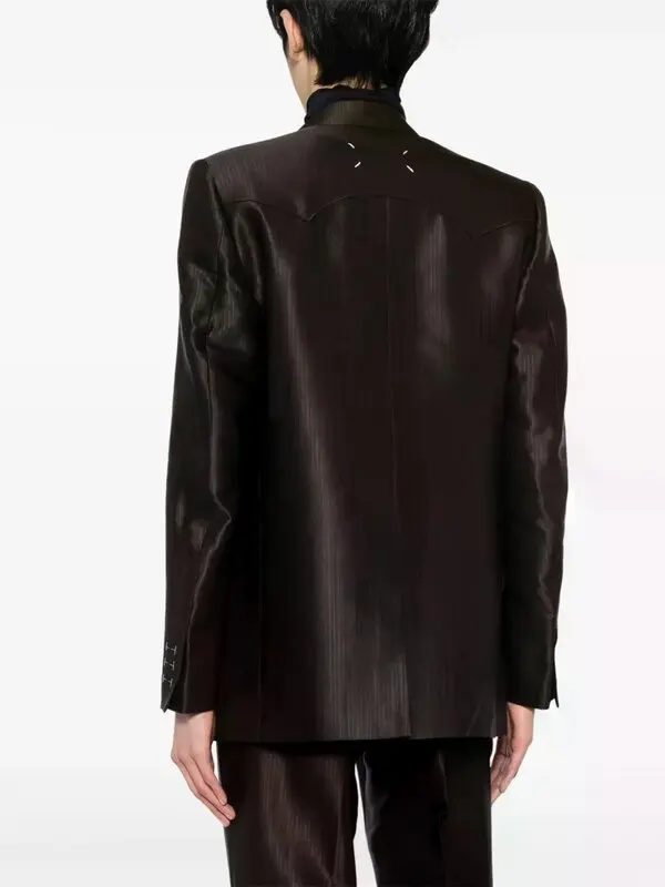 MAISON MARGIELA Striped Single-breasted Blazer