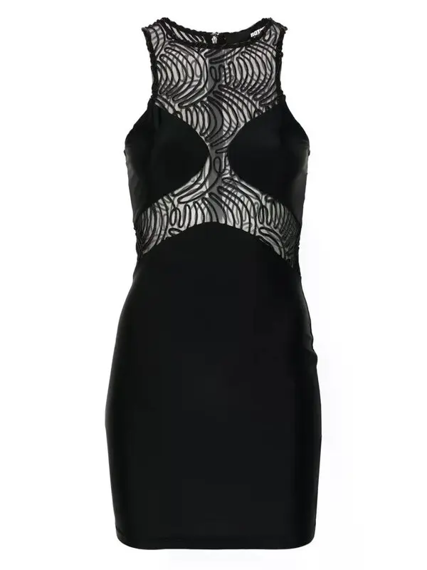 ROTATE BY BIRGER CHRISTENSEN Stretchy Mini Dress - Black