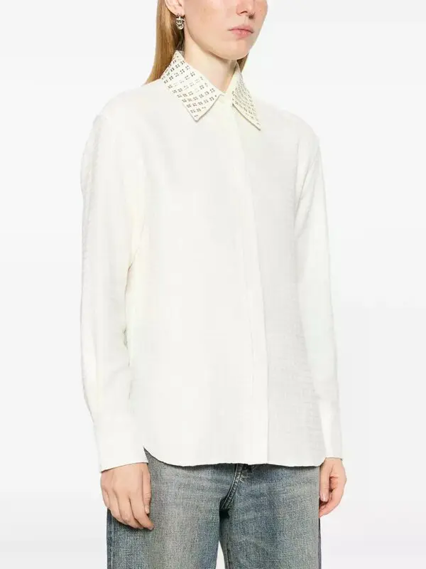 GOLDEN GOOSE 3d-check Cotton Blend Shirt