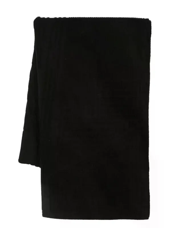 Y3 Engineered Logo-debossed Scarf - Black