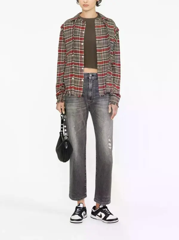 R13 Cropped Boyfriend Jeans