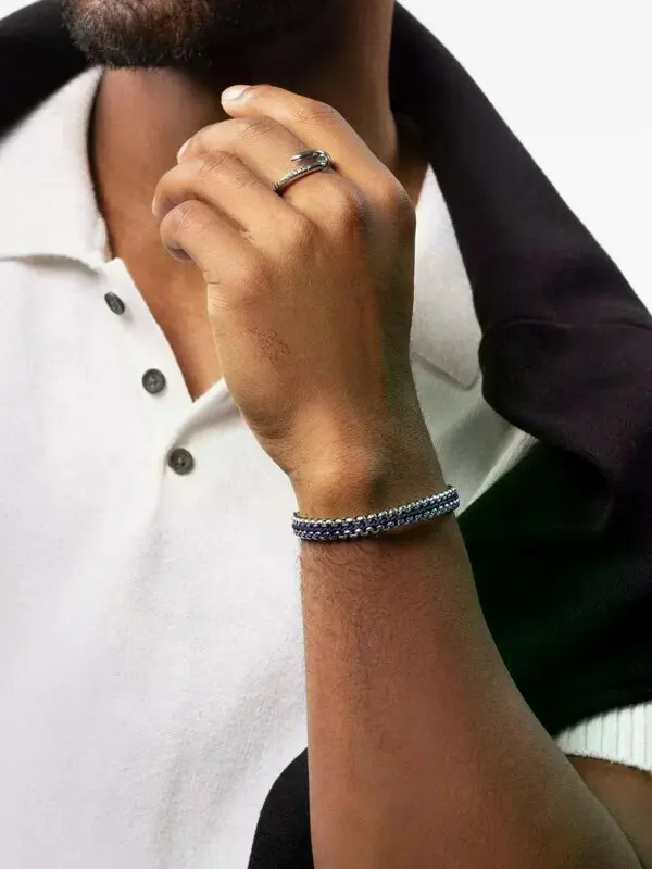 NIALAYA JEWELRY Woven Bracelet - Silver