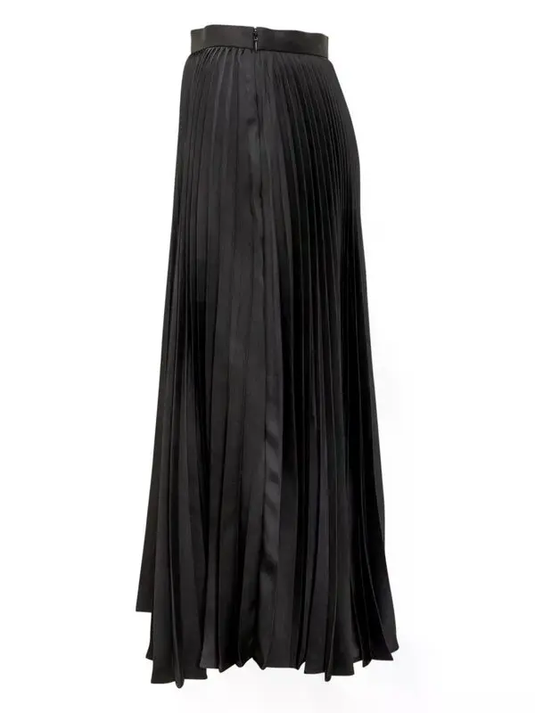 JIL SANDER Pleated Midi Skirt - Black
