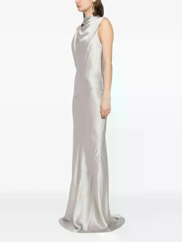 Michelle Mason Ruffle Bias Gown
