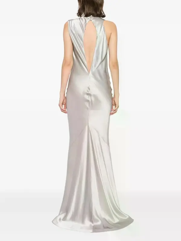 Michelle Mason Ruffle Bias Gown