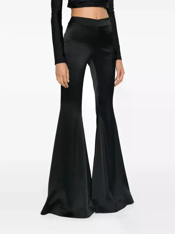 Amen High-waist Flared Trousers - Black