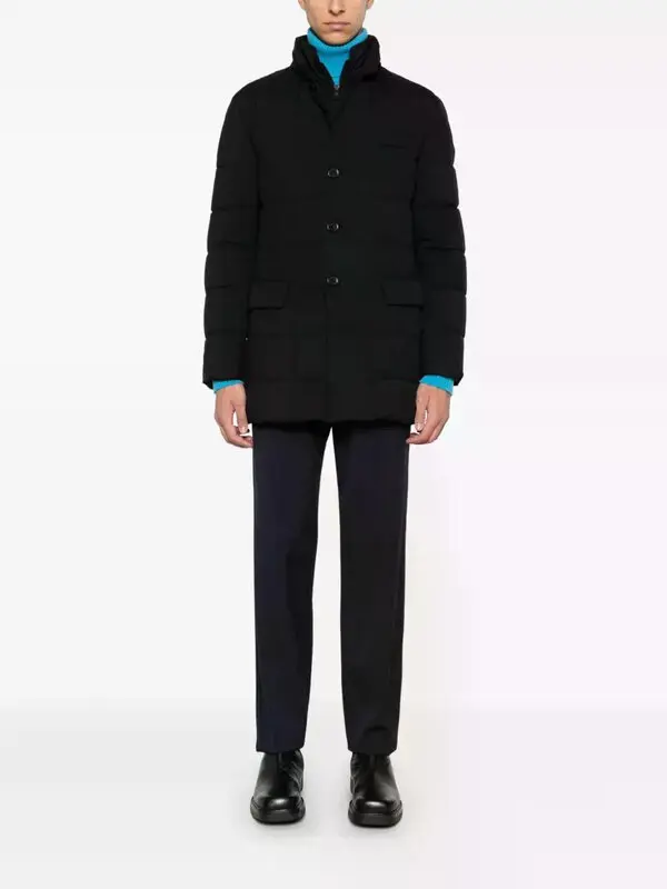FAY Double-front Down Jacket - Black