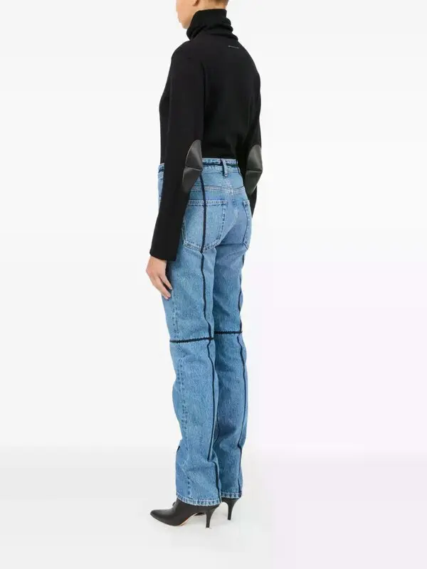 MAISON MARGIELA Contrast Stitch Straight Leg Jeans