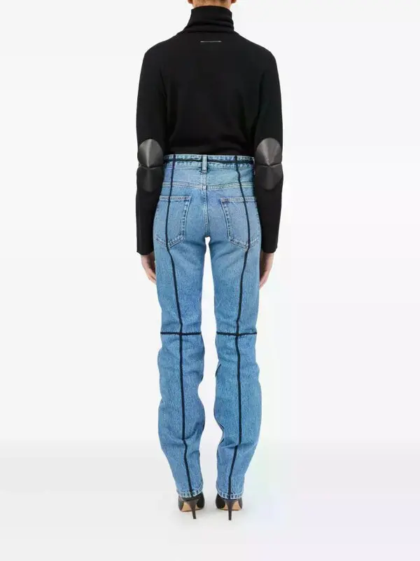 MAISON MARGIELA Contrast Stitch Straight Leg Jeans
