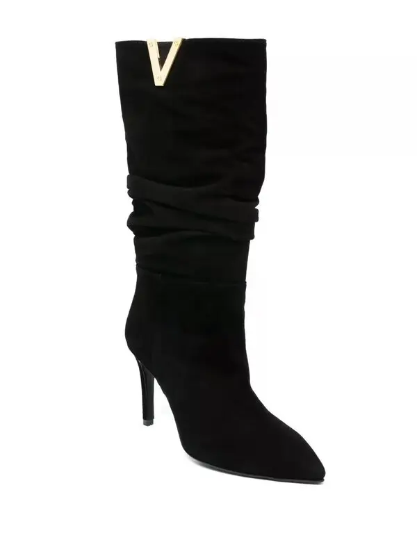 VIA ROMA 15 V-plaque Mid-calf Stiletto Boots