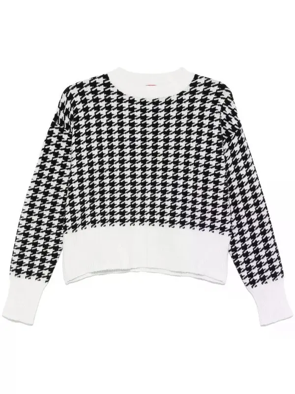 Hugo Houndstooth Intarsia Knit Sweater