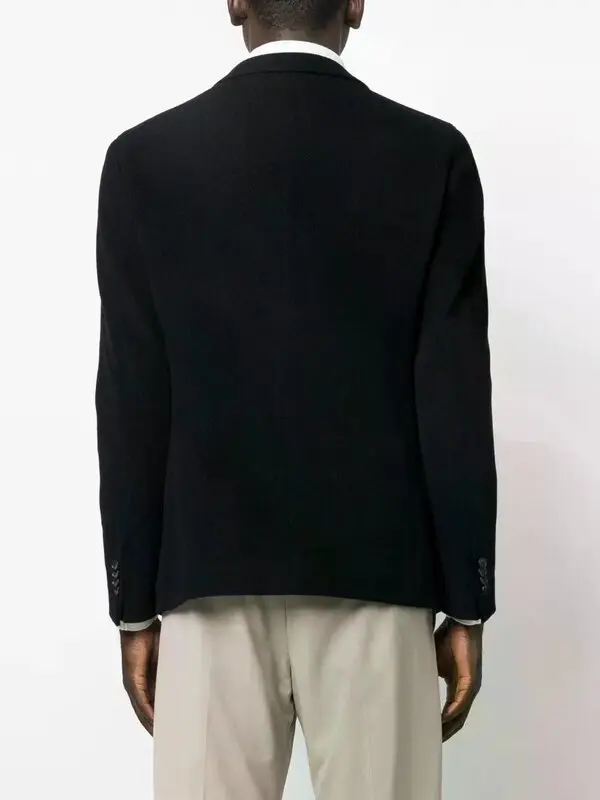 Giorgio Armani Single-breasted Herringbone Blazer