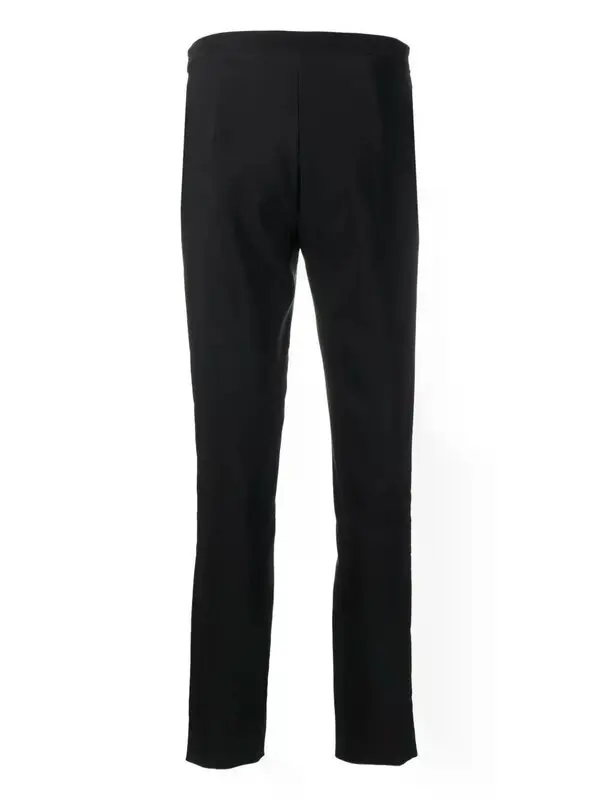 GENNY Stretch Front Slit Cropped Trousers