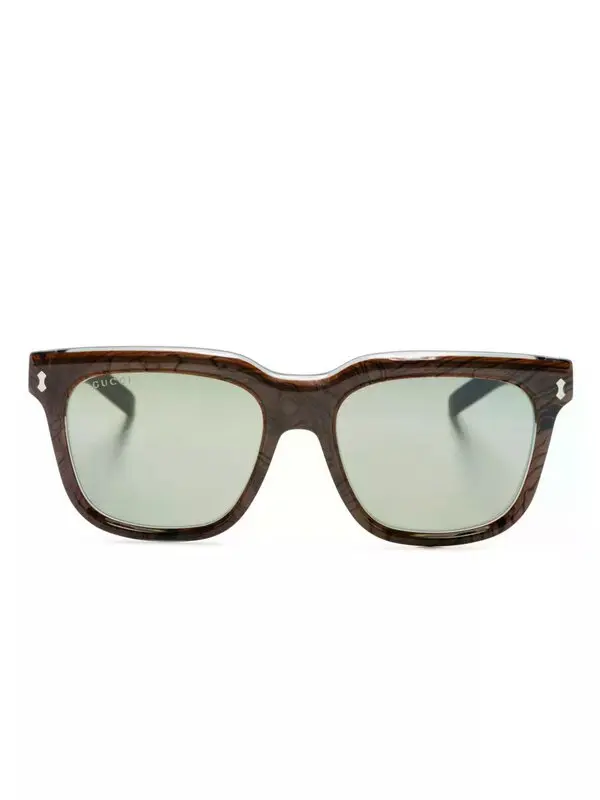 Gucci Square-frame Sunglasses - Blue