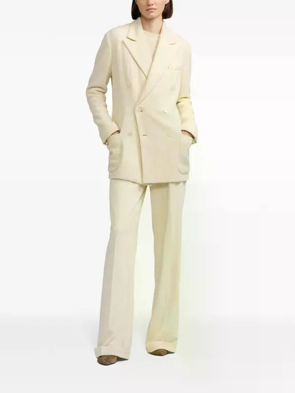 Ralph Lauren Herringbone Double-breasted Blazer - Neutrals