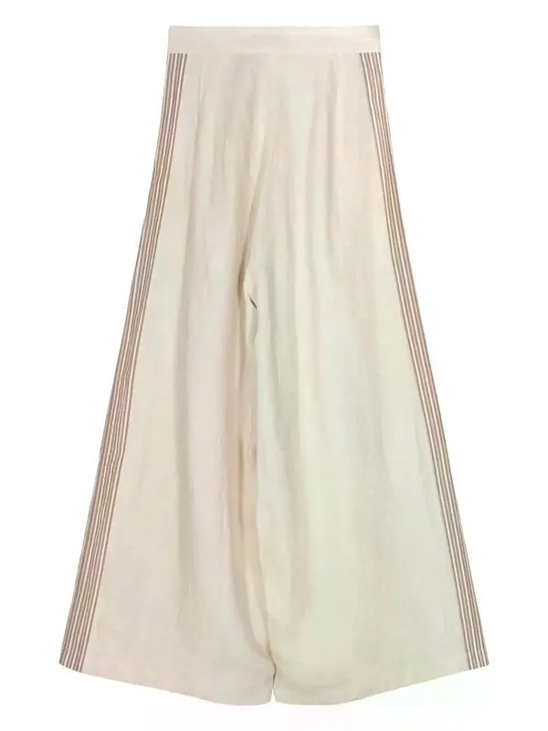 Biyan Stripe-appliqué Palazzo Trousers