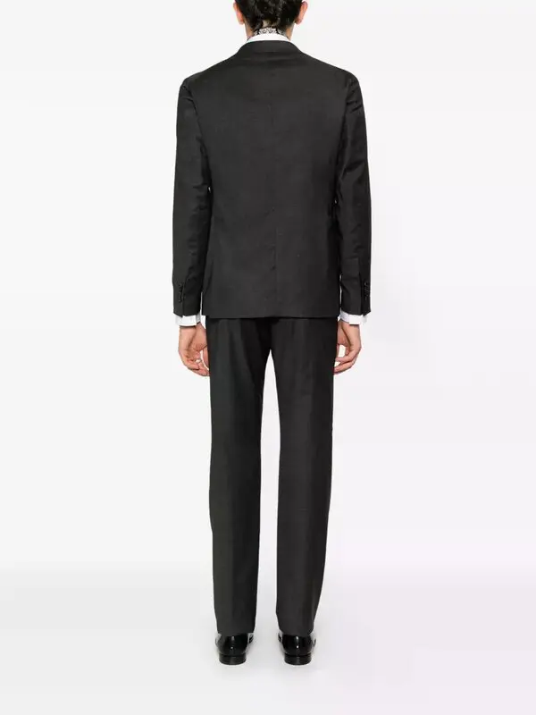 Tagliatore Notched-lapels Single-breasted Suit - Grey
