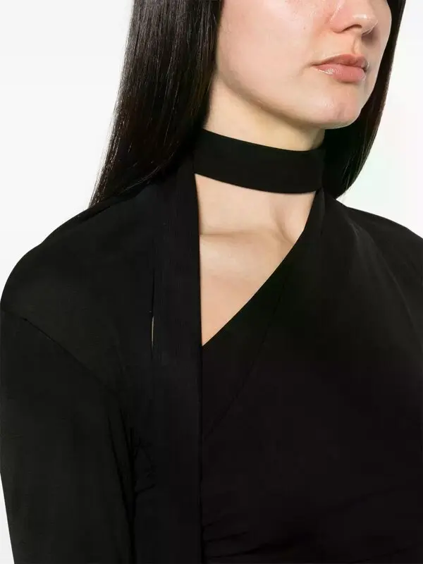 Victoria Beckham Cut-out Ruched Midi Dress