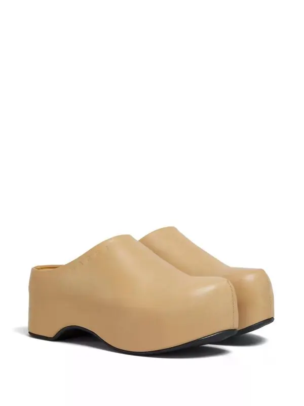 Marni Platform Clogs - Neutrals