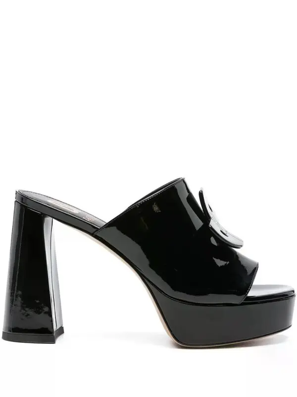 PATOU X Bettina Vermillon Glossy Anitta 110mm Mules