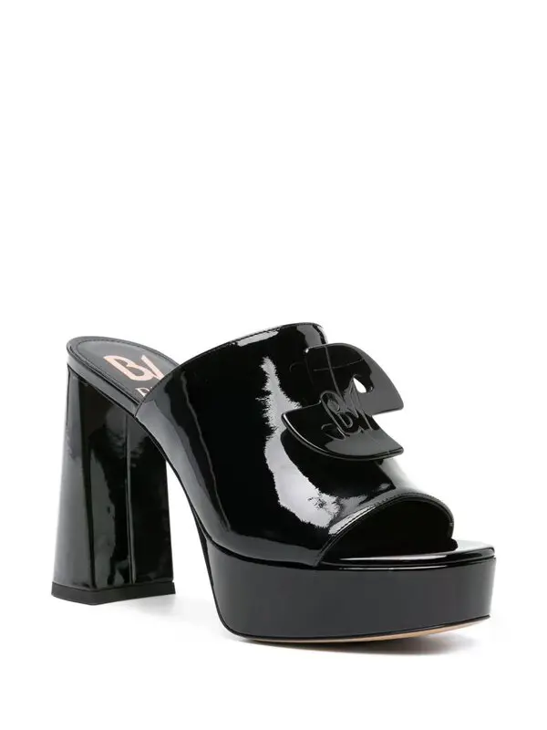 PATOU X Bettina Vermillon Glossy Anitta 110mm Mules