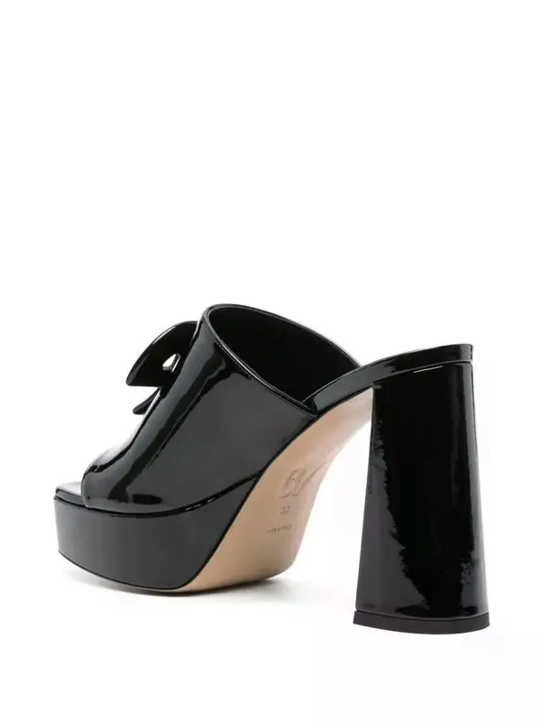 PATOU X Bettina Vermillon Glossy Anitta 110mm Mules