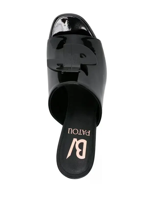 PATOU X Bettina Vermillon Glossy Anitta 110mm Mules