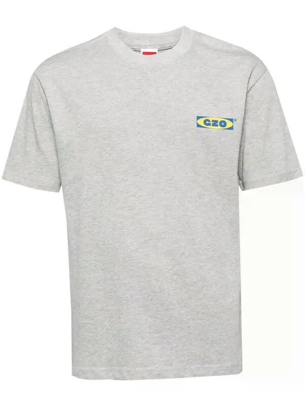 GROUND ZERO Logo-print Cotton T-shirt - Grey