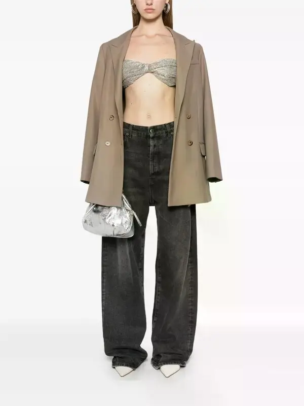 Giuseppe Di Morabito Crystal-embellished Bralette Top