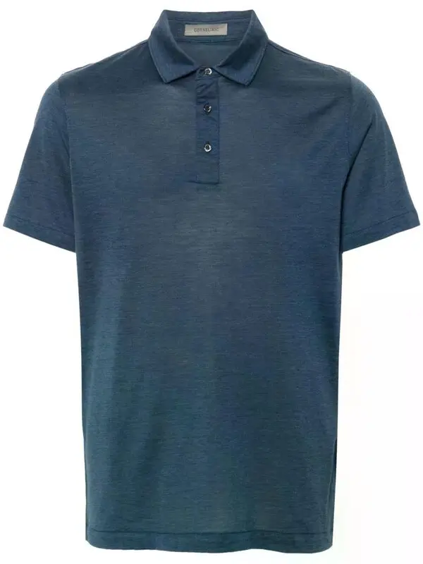 Corneliani Lightweight-jersey Polo Shirt - Blue