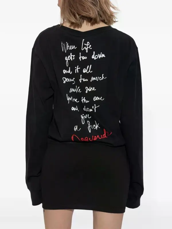 Dsquared2 Logo-print Dress - Black