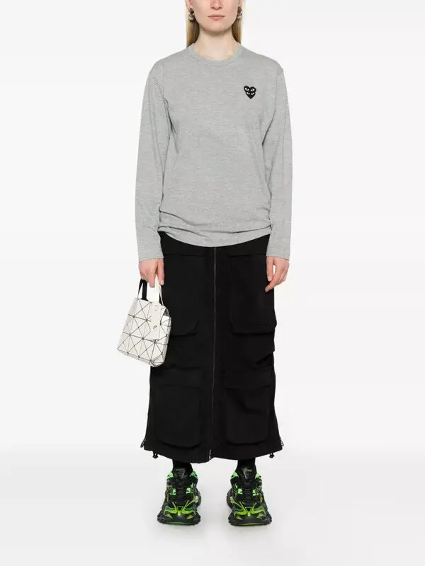 Play Comme Des Garcon Double Heart Patch T-shirt