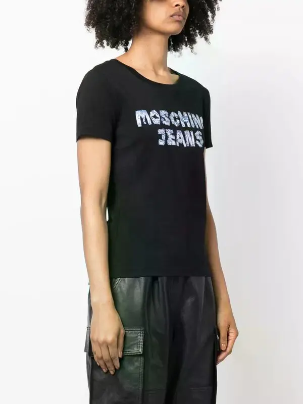 Moschino Logo Print Cotton T-shirt