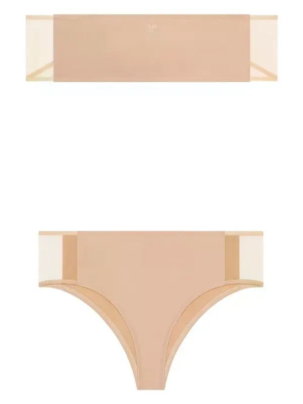 COURREGES Bandeau Bikini - Neutrals