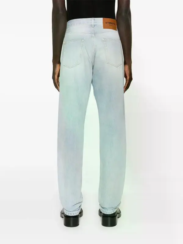 VTMNTS Embroidered Logo Cotton Jeans