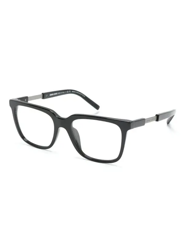 Giorgio Armani Wayfarer Frame Eyeglasses - Black